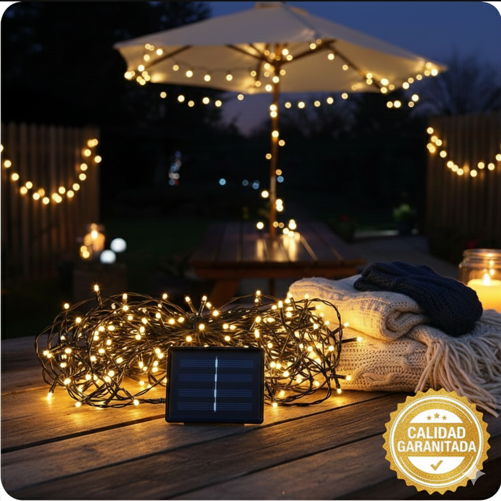 Luces Navideñas Con Luz Solar 🎄 20 Metros – Century Home CL